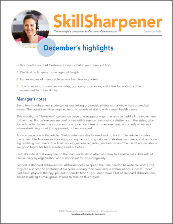Customer Communicator – Customer Service Group